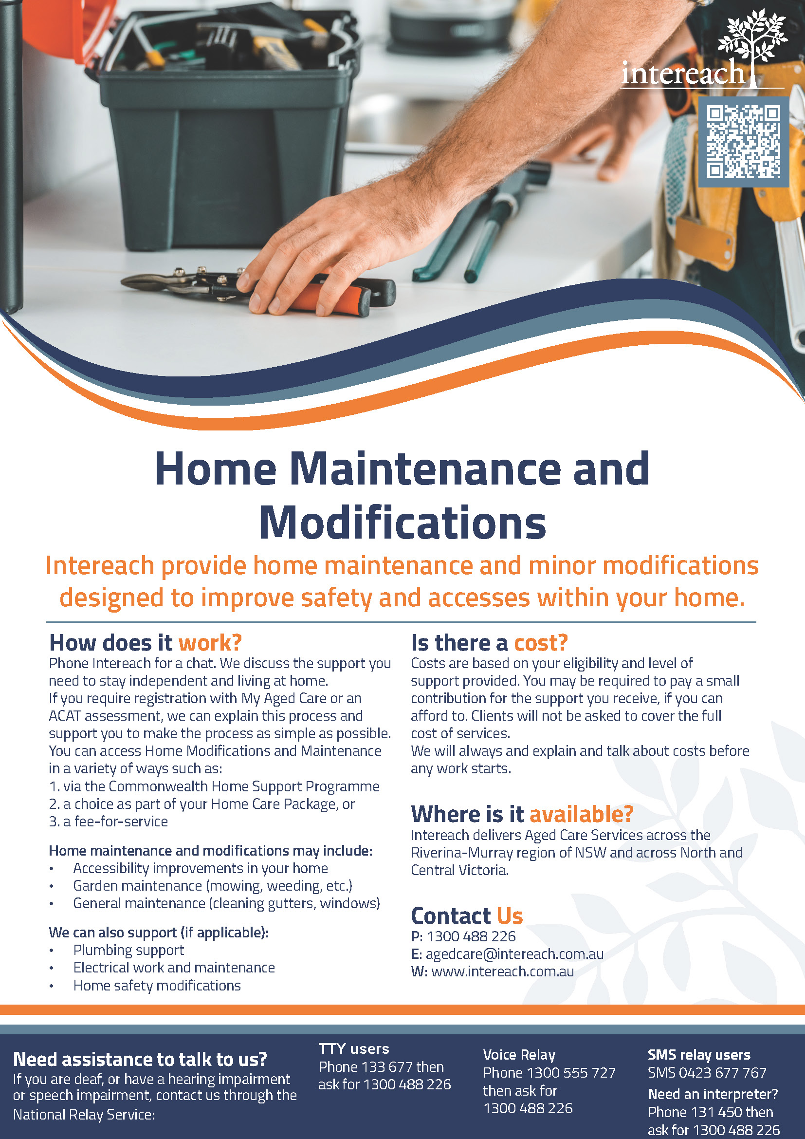 Home Maintenance and Modifications - Fact Sheet - Intereach